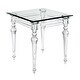 Elk Home Jacobs Clear Acrylic 22 Inch Wide Accent Table - Bed Bath ...