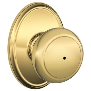 Schlage Andover Privacy Door Knob Set with Decorative Wakefield Trim ...