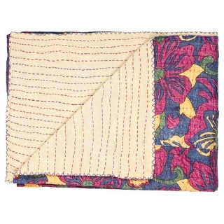 HomeRoots 50" x 70" Multi colored Eclectic Bohemian Traditional Throw ...