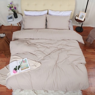 Duvet Cover Set Soft 3 Pieces Microfiber Polyester Bedding Set - Bed ...