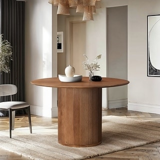 Margot 47 in. Wood Round Dining Table with Storage - Bed Bath & Beyond - 40544679