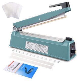 12 inch Impulse Bag Sealer, Solid Metal Housing Heavy Duty Manual Heat ...