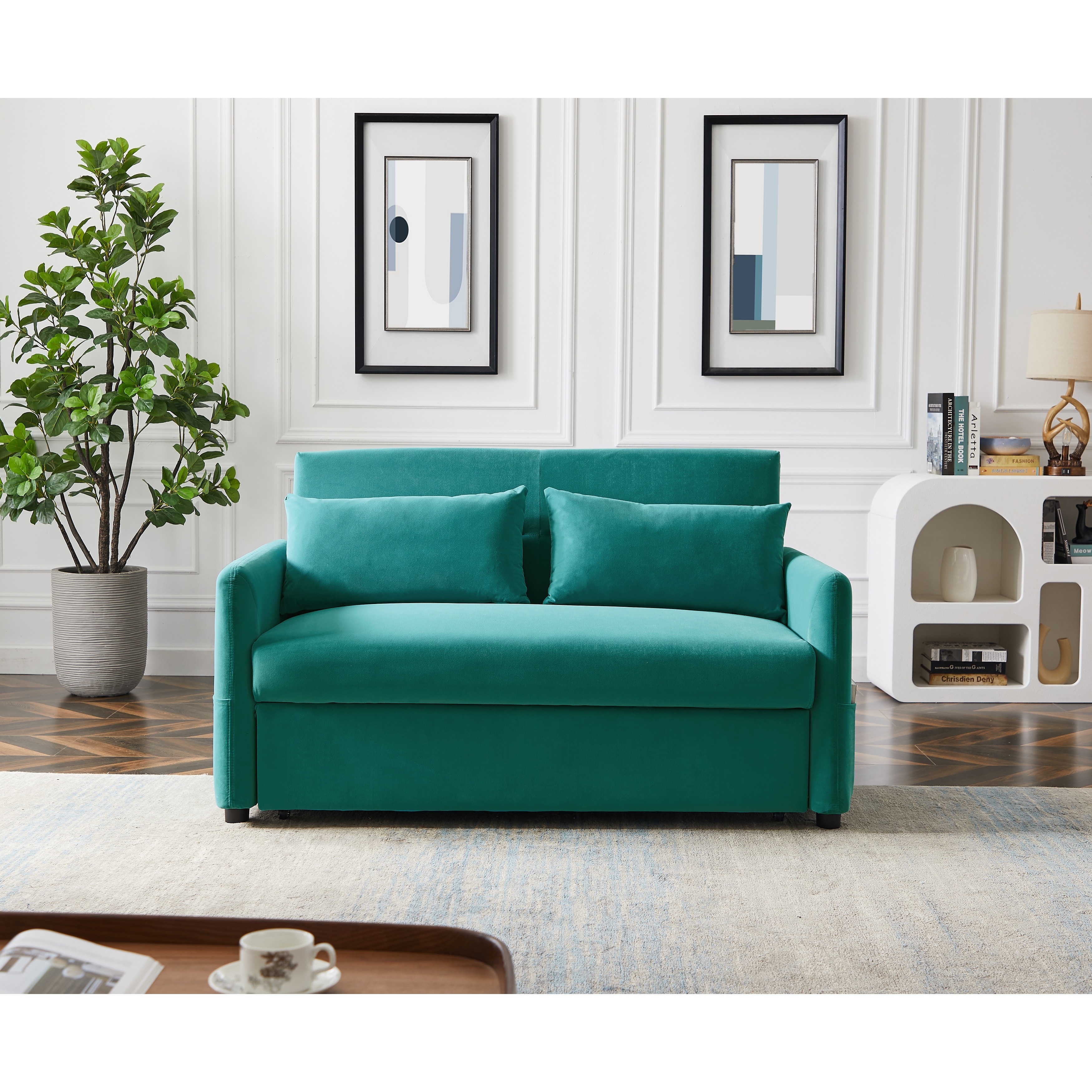 rounded back sleeper sofa