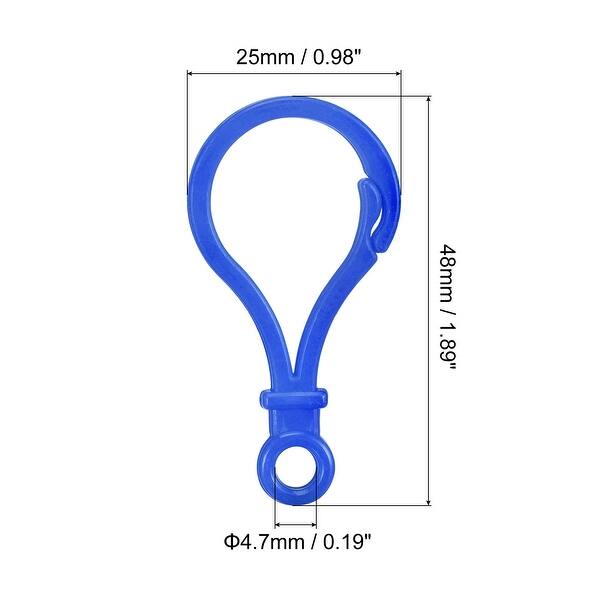 Plastic Lobster Clasps, Claw Snap Hooks for Keychains DIY, 100Pcs ...