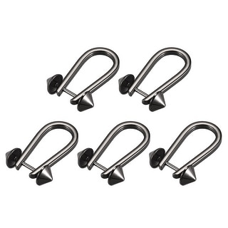 Purse Strap Rings, 5Pcs 50mm Alloy Screw-in Shackle Buckle for Bag ...