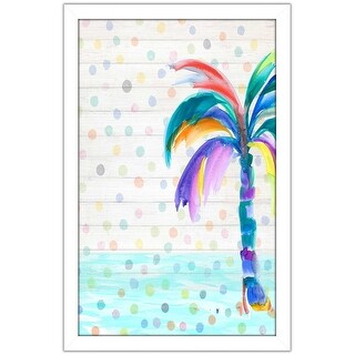 "Funky Palm on Dots I (Vertical)" Print on Acrylic - Bed Bath & Beyond ...