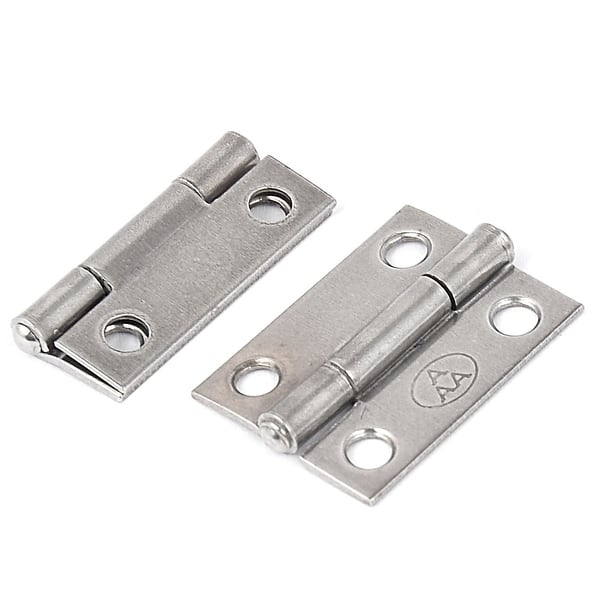 1 Long Stainless Steel Rectangular Folding Closet Cabinet Door Butt ...