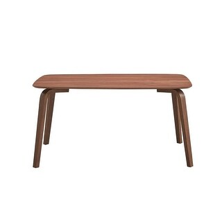 Rectangular Dining Table with Bent Wood Legs in Walnut - Bed Bath ...