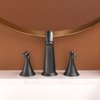 Lordear 3-Hole Deck Mount Bathroom Faucet Set with Pop-up Drain - Bed ...