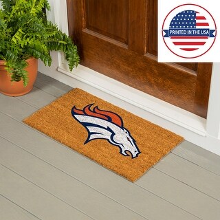 Coir Door Mat, 16"x 28", Denver Broncos - 28" x 16" - Bed Bath & Beyond ...