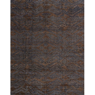 Ahgly Company Machine Washable Abstract Burgundy Brown Area Rugs - Bed ...