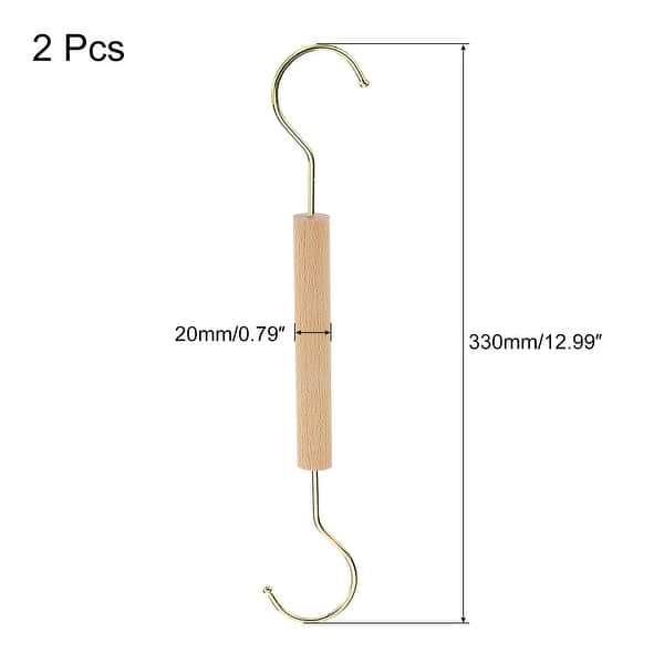2Pcs Large S Hooks Hanging Hook for Closet Kitchen Storage - Bed Bath ...