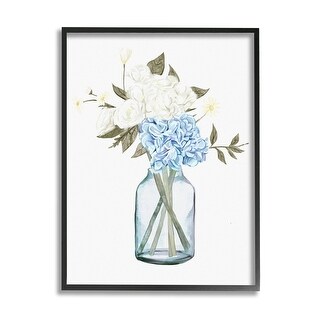 Stupell Soft Cottage Flower Arrangement Framed Giclee Art by Ziwei Li ...