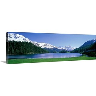 "Lake Silverplaner St Moritz Switzerland" Canvas Wall Art - Bed Bath ...