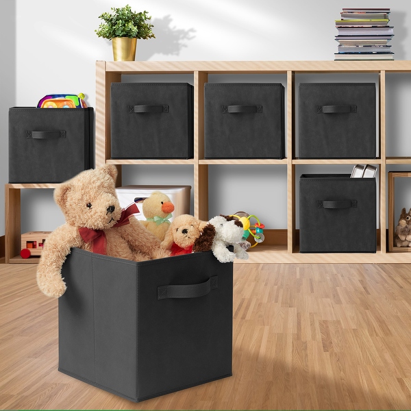 Set of 12 Collapsible Fabric Cubes 11 Storage Bins Bed Bath Beyond 37650977