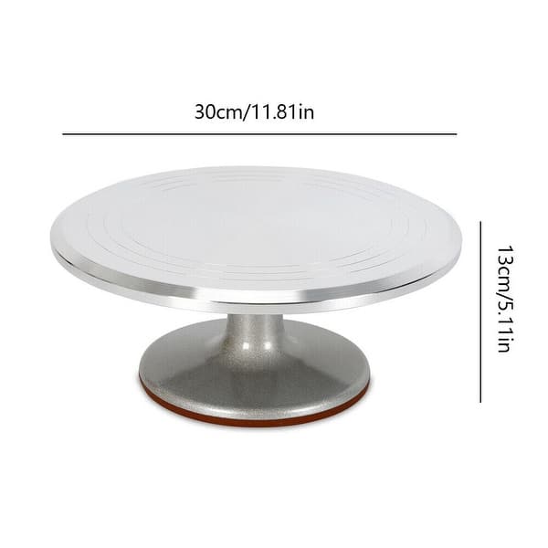 12 Inch Metal Revolving Cake Turntable - Bed Bath & Beyond - 39495054
