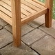 Santorini Grade A Teak Outdoor Console Bar Table - Bed Bath & Beyond ...