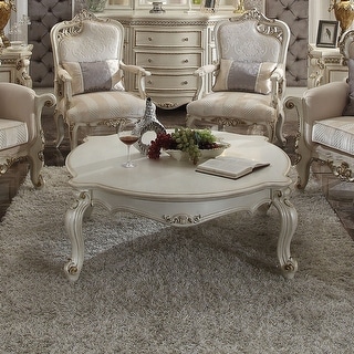 ACME Picardy Antique Pearl Coffee Table - Bed Bath & Beyond - 21619816