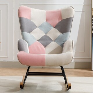 26.8" Wide Colorblock Rocking Chair - Bed Bath & Beyond - 39525019