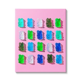 Stupell Gummy Candy Bears Pattern Canvas Wall Art Design by Lil' Rue ...