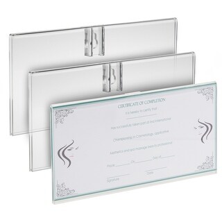 Clear Acrylic Business License Frame Holder for Cosmetology and ...
