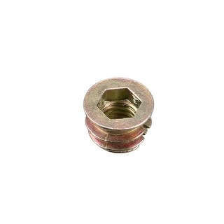 Threaded Insert Nuts Zinc Alloy Hex Socket M6 Internal Threads 8mm ...