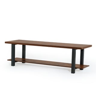 Shoe Bench, 47" Modern Industrial Shoe Rack - 47" x 14.2" x 18.2" - Bed ...