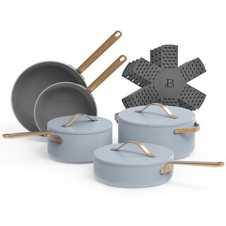 12pc Ceramic Non-Stick Cookware Set - Bed Bath & Beyond - 39757565