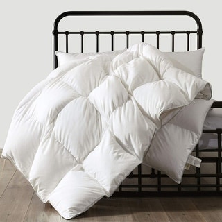 Queen Goose Feathers Down Comforter, All Season Goose Down Duvet Insert ...