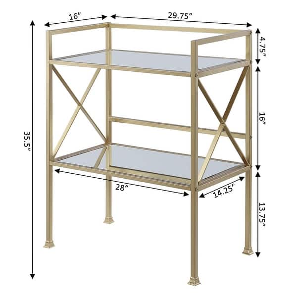 Gold Coast Bar Hall Table, Mirror / Gold Frame - Bed Bath & Beyond ...