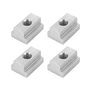4pcs T Type Slot Nuts Rail Tie Downs 3/8"-16 UNC - Silver Tone - Bed ...
