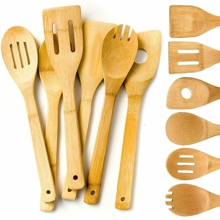 6-Piece Bamboo Wooden Cooking Utensil Set - Bed Bath & Beyond - 40244112