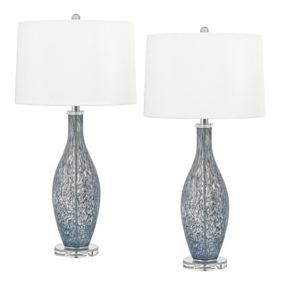 Mirandola 31 in. Dark Blue Swirl Table Lamp - Bed Bath & Beyond - 38230923