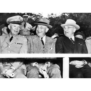 Harry Truman Observing The First Armed Forces Day Reviewing The Parade ...