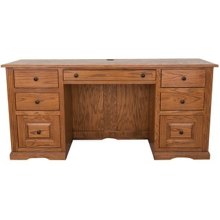 Talon Brands Executive Office Desk Solid Wood Oak - Bed Bath & Beyond ...