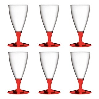 Mepra Polycarbponate Beer Glass - 6 Pieces - Red - Bed Bath & Beyond ...