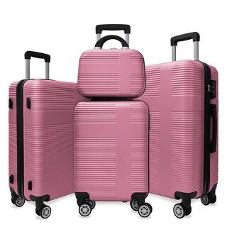 Multifunctional Luggage Set, 4 Piece Suitcase with Spinner Wheels ...