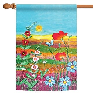 Fields Of Flowers Outdoor House Flag 40" x 28" - Bed Bath & Beyond ...