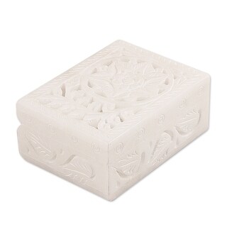 Novica Handmade Blooming Customs Alabaster Jewelry Box - Bed Bath ...