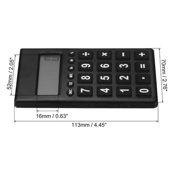 Desktop Calculator 8 Digit LCD Display Desk Calculator Style 2 Black ...