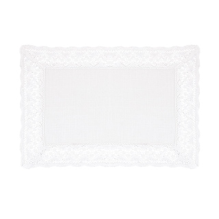 Lace Border Design Table Mats (Set of 4) - 14"x20" - Bed Bath & Beyond ...