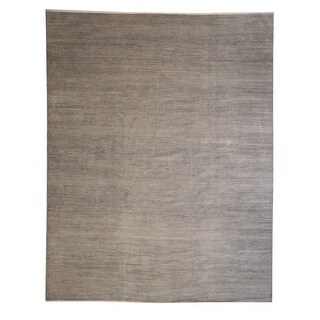Wahi Rugs Transistional Grass Design Wool Hand Knotted Rug 11.10x15.1 ...