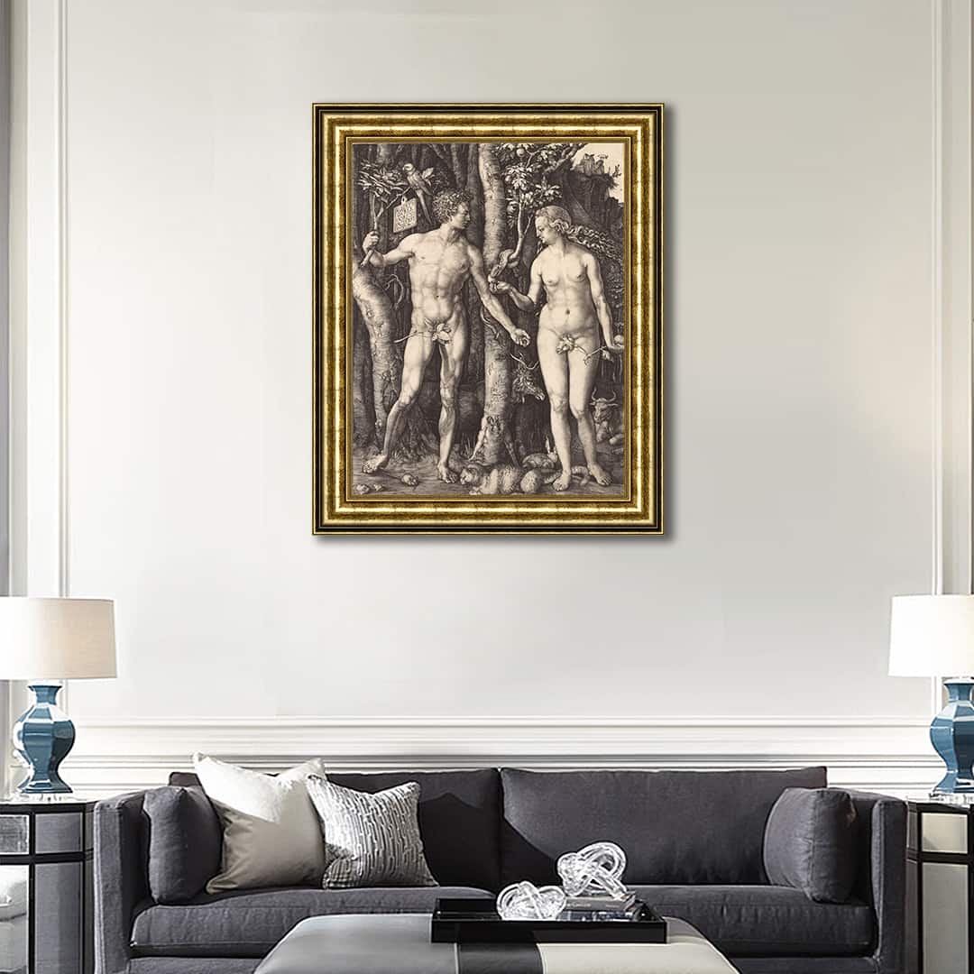 Adam and Eve by Albrecht Dürer Giclee Print Oil Painting Gold Frame ...