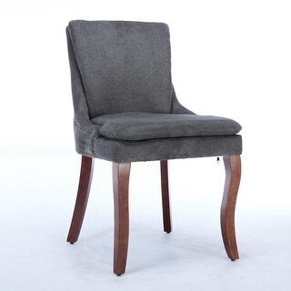 Modern Dining Chairs Set of 2, Double-layer Cushioned Chairs, Grey ...