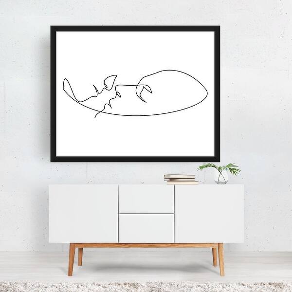 Tense Line Drawings Black White Dorm Art Fashion Art Print/Poster - Bed ...