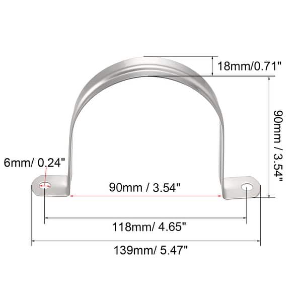 Rigid Pipe Strap Tube 304 Stainless Steel Tension Tube Clip Clamp - Bed ...