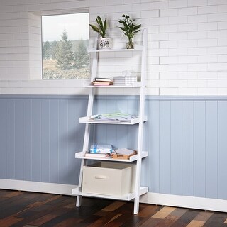 5 - Tier Simple Multipurpose Ladder Shelf for Living Room, Office - Bed ...