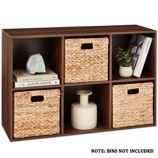 6-Cube Bookshelf, 11in Storage Display w/ Removable Panels - Bed Bath ...