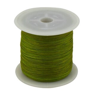 Nylon DIY Art Craft Braided Chinese Knot Cord String Roll Olive Green ...