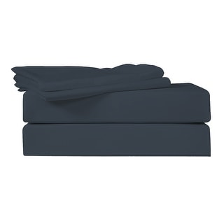 Just Linen 400 TC 100% Egyptian Cotton Sateen, Solid Colours, Full Sheet Set with Deep Pocketed ...